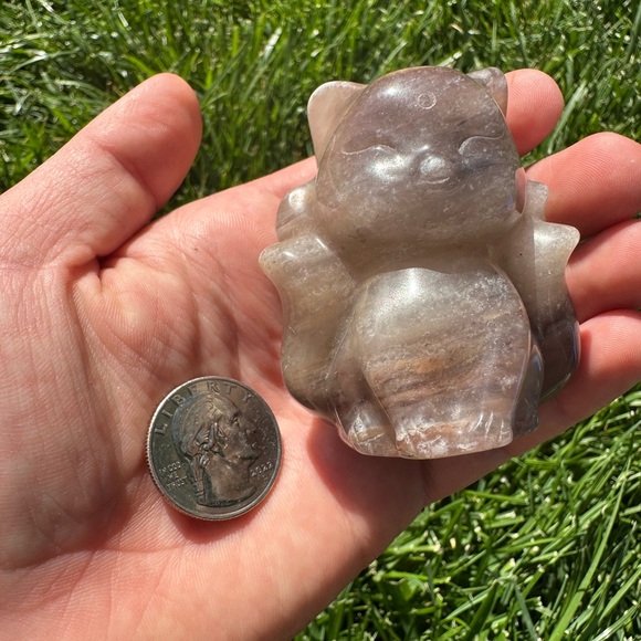 Accents | Agate Nine Tails Gray Stone Figurine | Poshmark